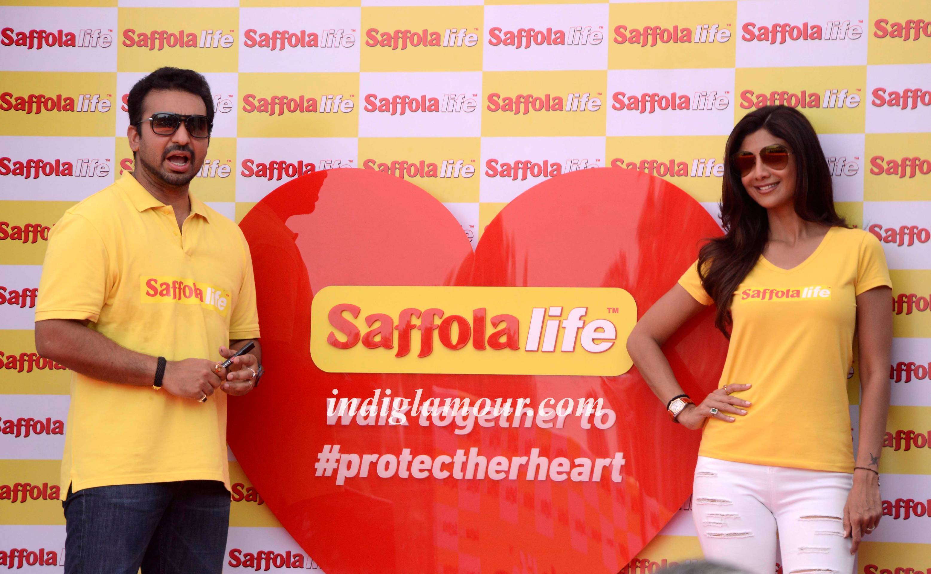 Shilpa Shetty and Raj Kundra Participate World Heart Day HD photos ...